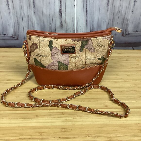 B. Angel | Bags | Vintage B Angel Old World Map Print Crossbody Bag ...